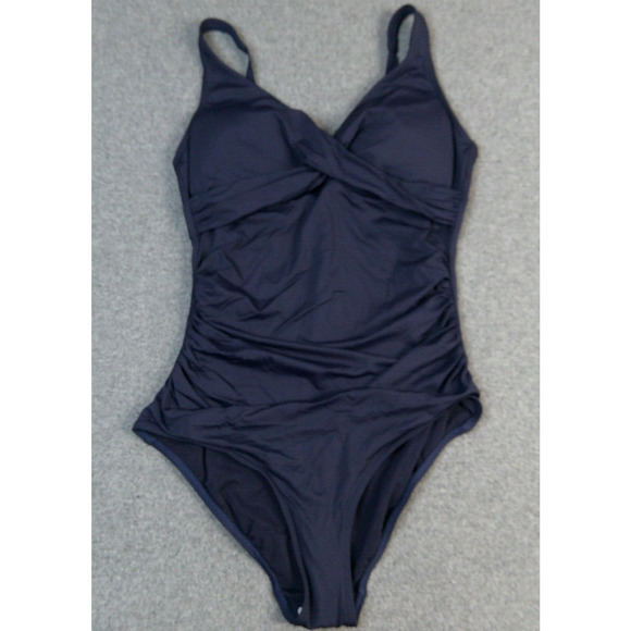 Sea Level | Swim | Sea Level Swim Cross Front Ruched One Piece Swimsuit ...